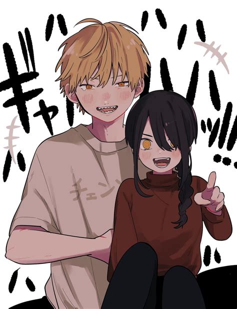 Denji And Nayuta Chainsaw Man Drawn By Gurukousu Danbooru