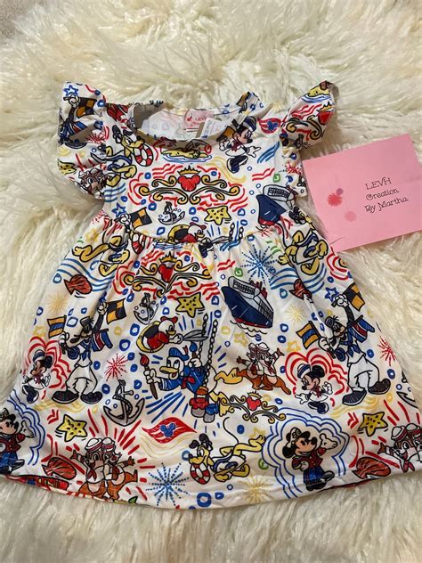 Mouse Cruise Inspired Theme Flutter Sleeve Milk Dress Etsy