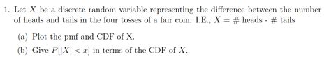solved let x ﻿be a discrete random variable representing the