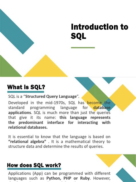 introduction to sql pdf