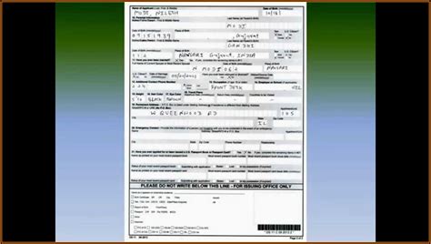 Us Passport Renewal Application Form In Spanish Form Resume