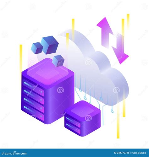 Big Data Storage Creative Cloud Computing Illustration Stock Vector Illustration Of Service