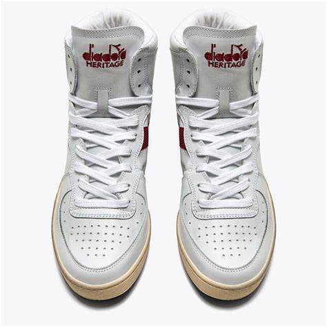 Diadora Mi Basket Used Whitegarnet Citizen