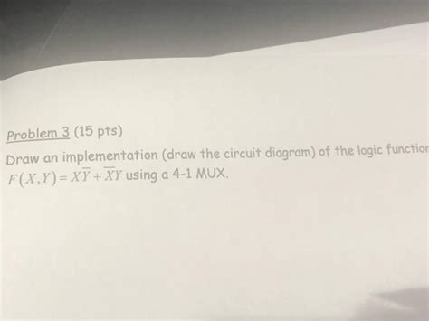 Solved Problem 3 15 Pts Draw An Implementation Draw The