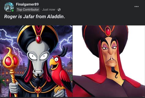 American Dad And Aladdin Roger Is Jafar By Murloc1989 On Deviantart