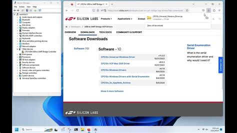 install silicon labs cp210x usb to uart bridge driver on windows 11