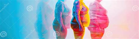 Obesity And Health Concerns Visualized With Bold Abstract Patterns