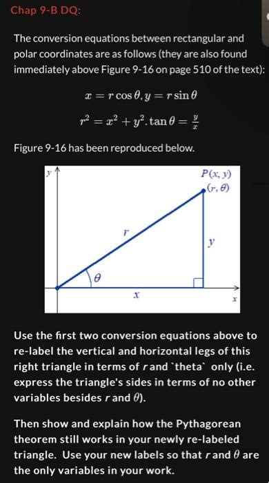 Solved Chap 9 B Dq The Conversion Equations Between