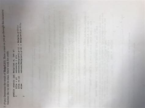 Solved 17 9 Pts Determine The Result Of Help 5 1 Show A Chegg Com