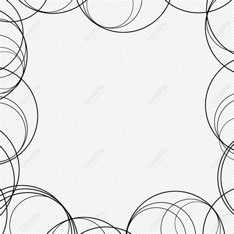 Round Irregular Border Black And White Round Border Fashion Png