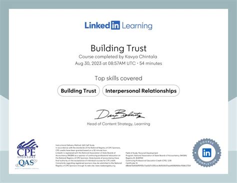 Kavya C On Linkedin Certificate Of Completion