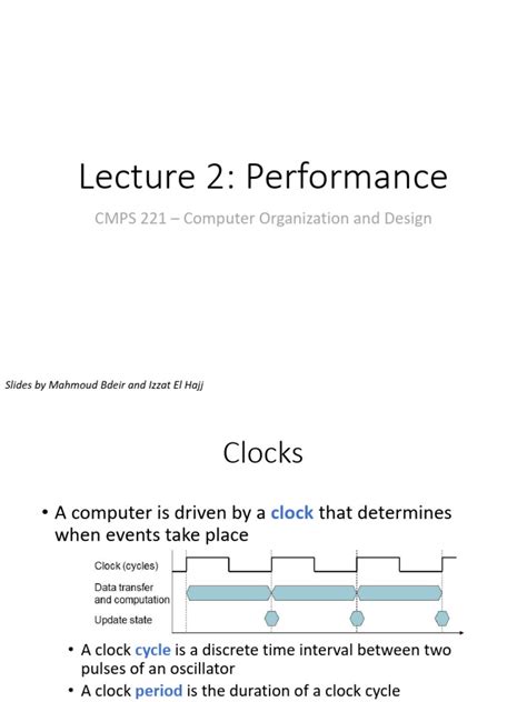 Lecture 02 Performance Pdf Central Processing Unit Computer