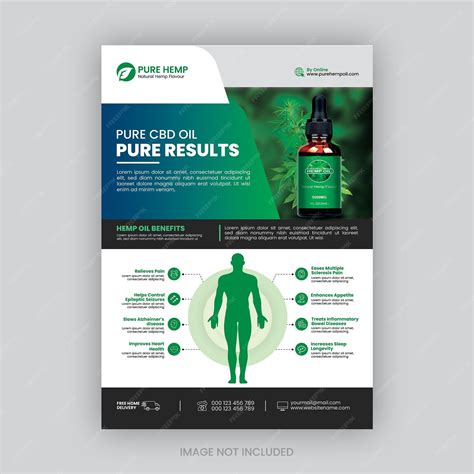 Premium Psd Hemp Product Flyer Design