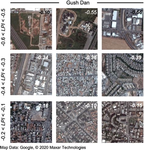 Examples For Variations In Urban Landscape As Observed In Google Map Download Scientific