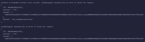 Tokens Jsonrpcengine Response Has No Error Or Result For Request