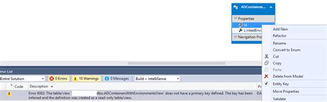 Sql Warning Error 6002 The Tableview Does Not Have A Primary Key