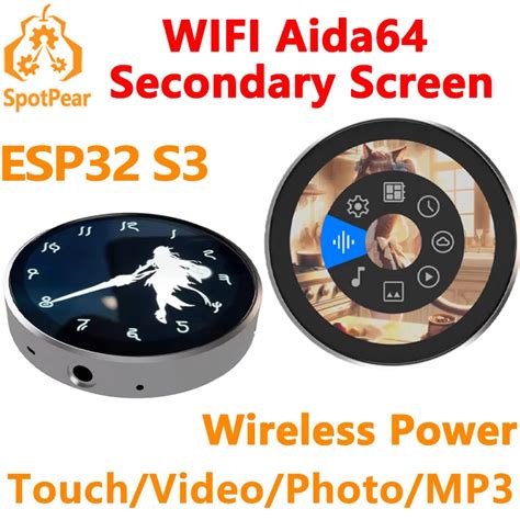 Lcd Lvgl Wifi Aida64 Mp3 Eps32 S3