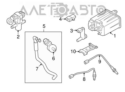 Датчик топливного абсорбера Nissan Rogue 21-23 22365-1TV1B артикул ...