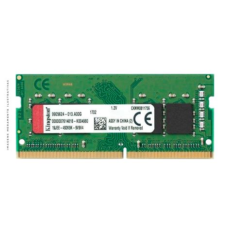 Memória Ram Kingston 8gb 2666mhz Ddr4 Cl19 Techno Space