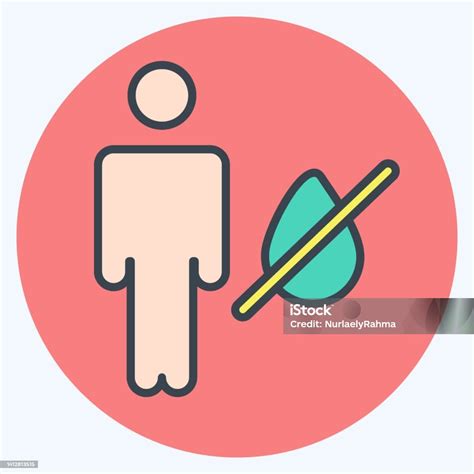 아이콘 탈수 독감 기호에 적합합니다 컬러 메이트 스타일 편집 가능한 간단한 디자인 디자인 템플릿 벡터 간단한 그림 개념에 대한