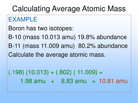 How To Find The Average Atomic Mass