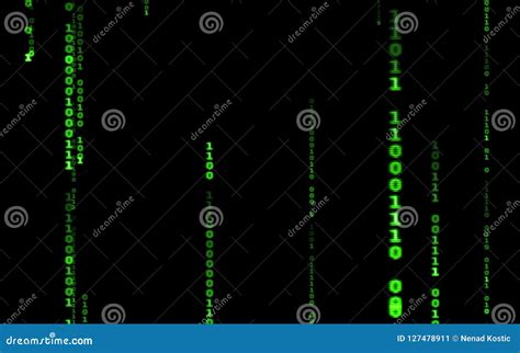 Computer Code Falling Matrix Style Stock Illustration Illustration Of Data Global 127478911