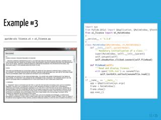 Python GUI PySide PPT
