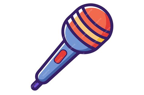 Premium Vector Standing Microphone Clipart Vector Art And Illustration