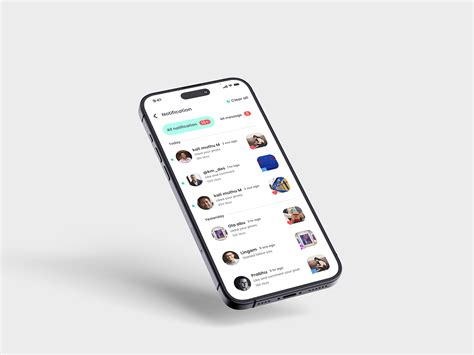 Notification Screen Mobile App Ui Design Behance