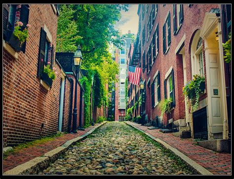 Acorn Street Beacon Hill Boston Ma Acorn Street Is Often Flickr
