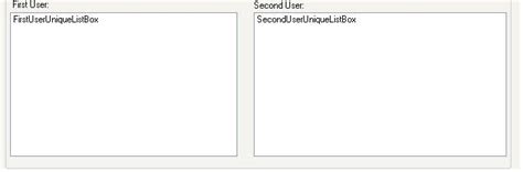 C Two List Boxes Side By Side And Stretchable Stack Overflow