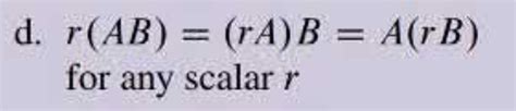 Solved R AB RA B A RB For Any Scalar R Prove Theorem Chegg