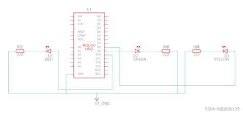arduino·blink 控制led亮灭 ，并实现简单的红绿灯效果 arduino blink csdn博客