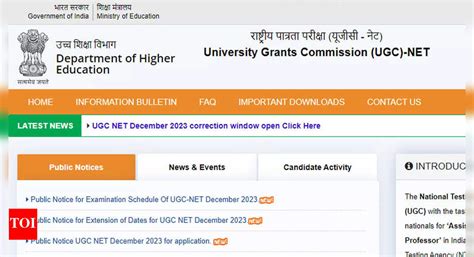 Ugc Net December 2023 Subject Download Here Times Of