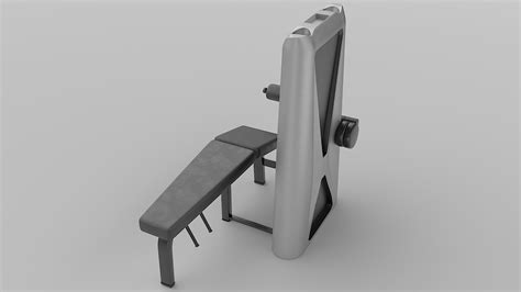 D Generic Prone Leg Curl Gym Machine TurboSquid