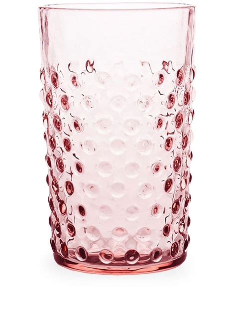 Klimchi Hobnail Textured Finish Tumblers Set Of 6 Pink Farfetch