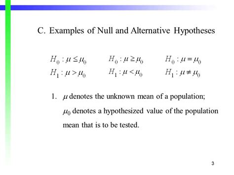 1 Chapter 10 Statistical Inference One Sample Hypothesis Test