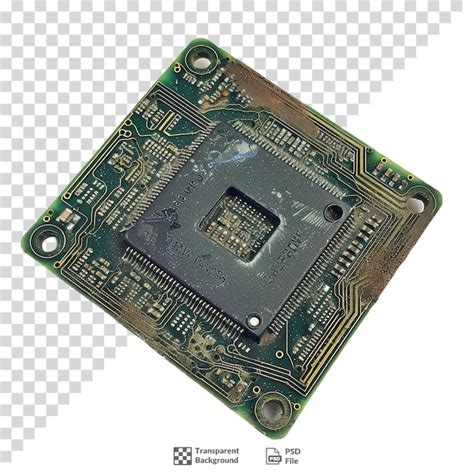 Old Cpu Transparent Background Premium AI Generated PSD