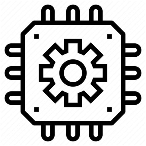 Chipset Chip Processor Cpu Hardware Icon Download On Iconfinder
