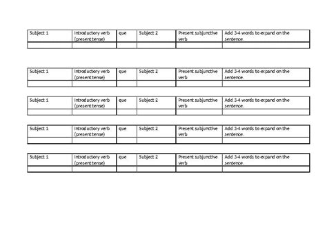 Subjunctive Matching And Sentences Regular Verbs By Kunal Patel Tpt