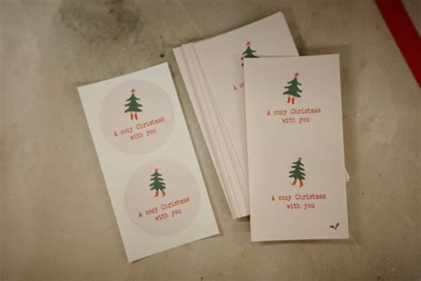 스티커 크리스마스 Cozy Christmas 원형 아날로그지