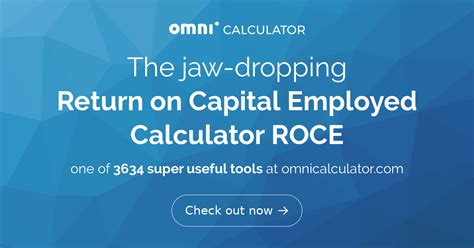 Return On Capital Employed Calculator ROCE
