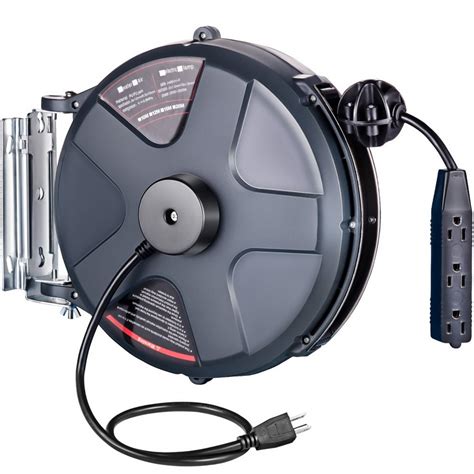 Vevor Retractable Extension Cord Reel 50 3 2ft 16 3 Sjt Power Cord