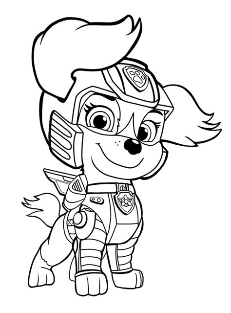 Paw Patrol The Movie Liberty Coloring Pages Coloring Pages
