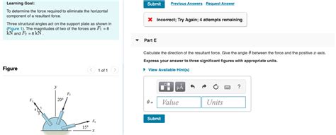 Solved Learning Goal Calculate The Horizontal Component Of