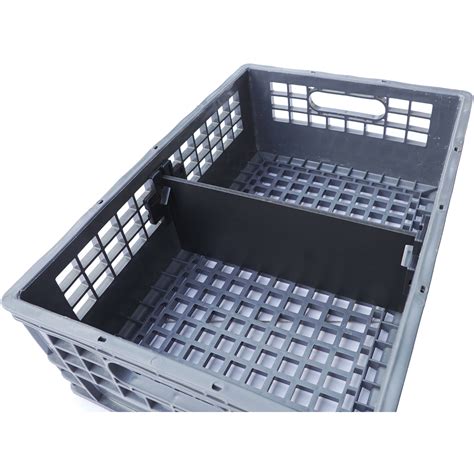 Plastic Crate With Divider At Gertrude Murphy Blog