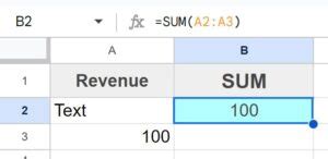 Fixing SUM Function Errors In Google Sheets SUM Not Working Or Not Correct
