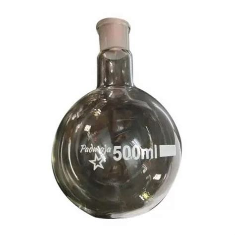 Padmaja Borosilicate Glass 500 Ml Round Bottom Flask For Chemical Laboratory Packaging Type