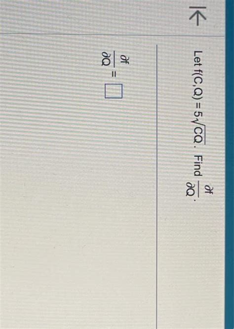 Solved Let F C Q CQ Find Qf Qf Chegg Com