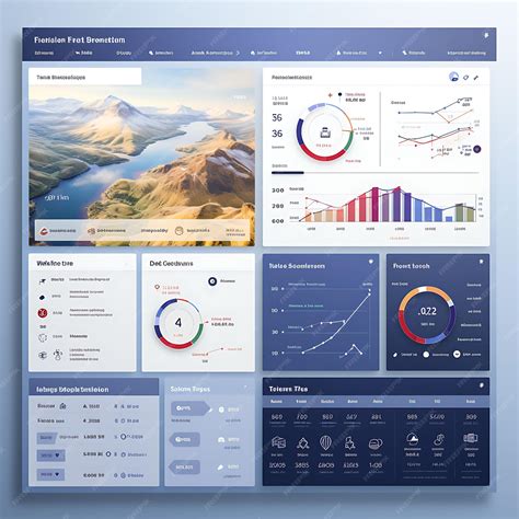 Premium Photo Web Dashboard Education Course Progress Dashboard Widget Based Layout Clea